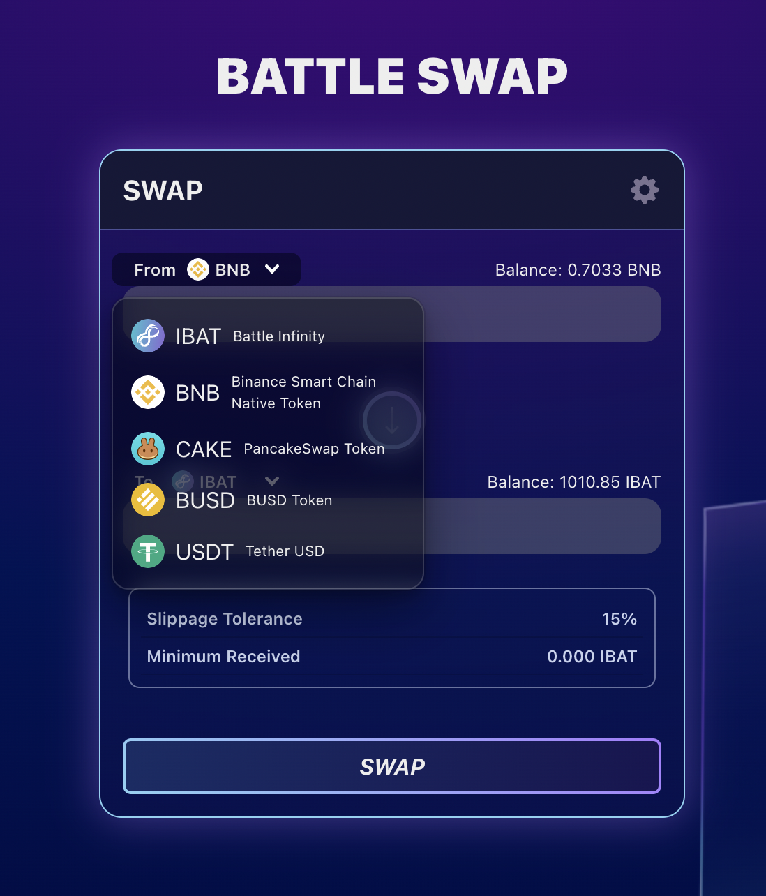 How to use Battle Swap - Battleinfinity
